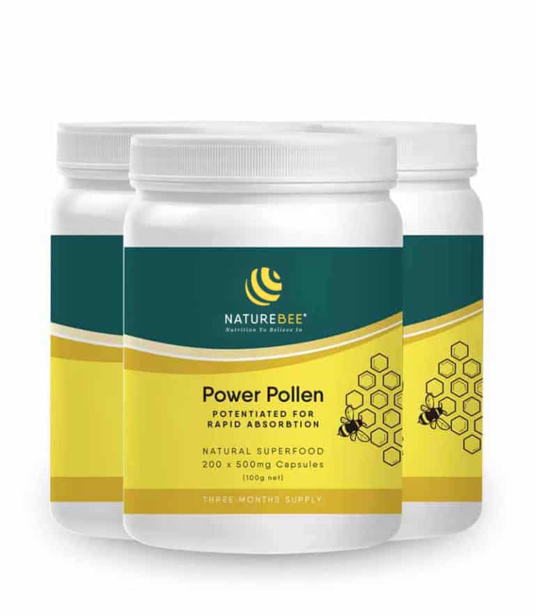 NatureBee Power Pollen Family Pack – 3 Month Supply for 3 people (600 ...