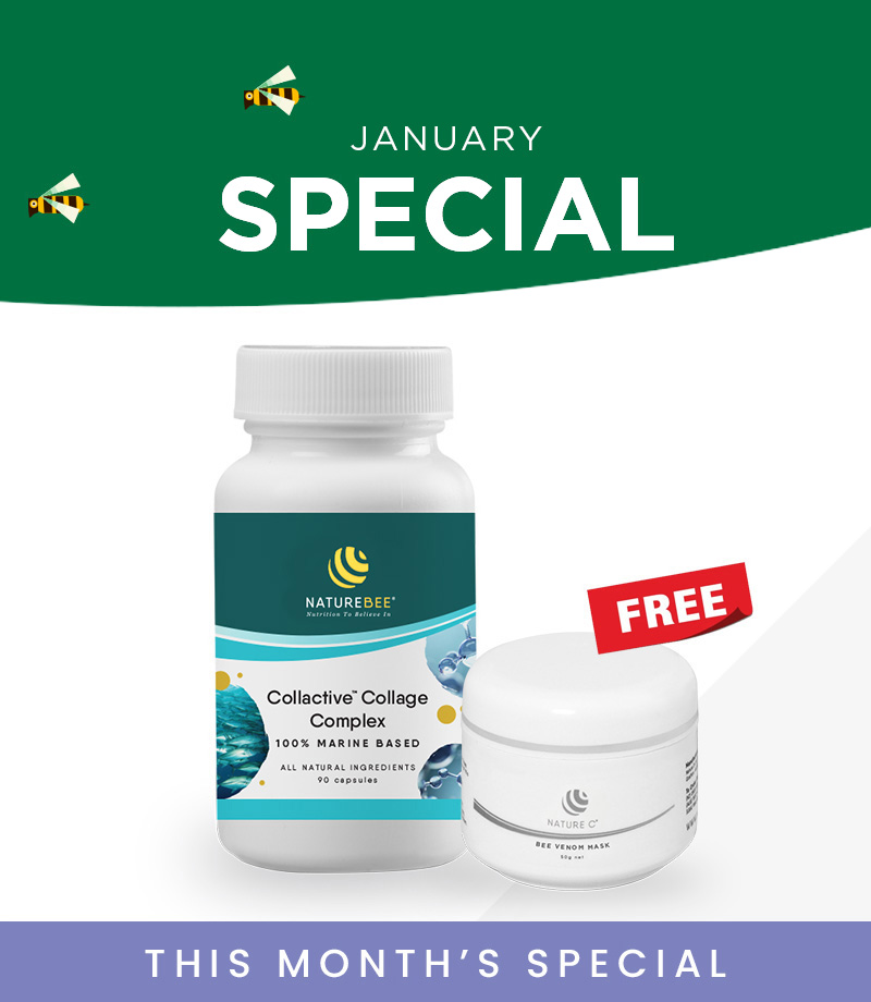 Collactive Collagen (90 caps) + Bee Venom Mask (50g) | NatureBee